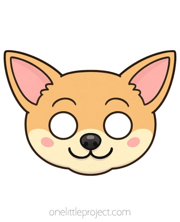 Printable Dog Mask - Free Dog Face Mask Templates for Kids