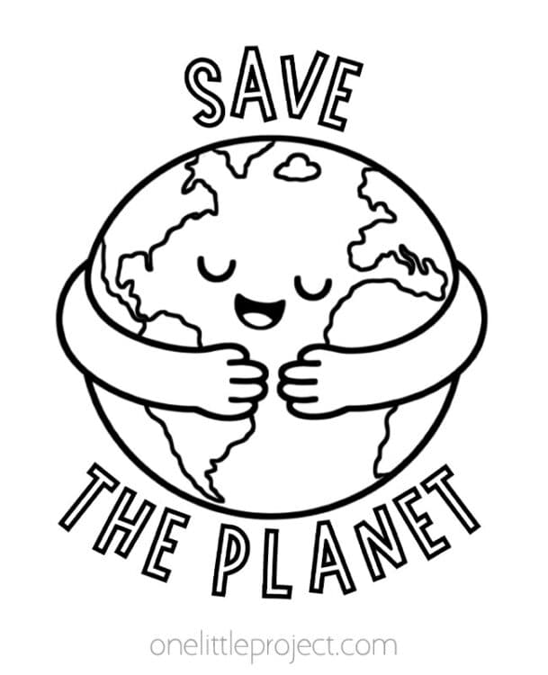 Earth Day Coloring Pages - Easy & Fun Printable Color Sheets