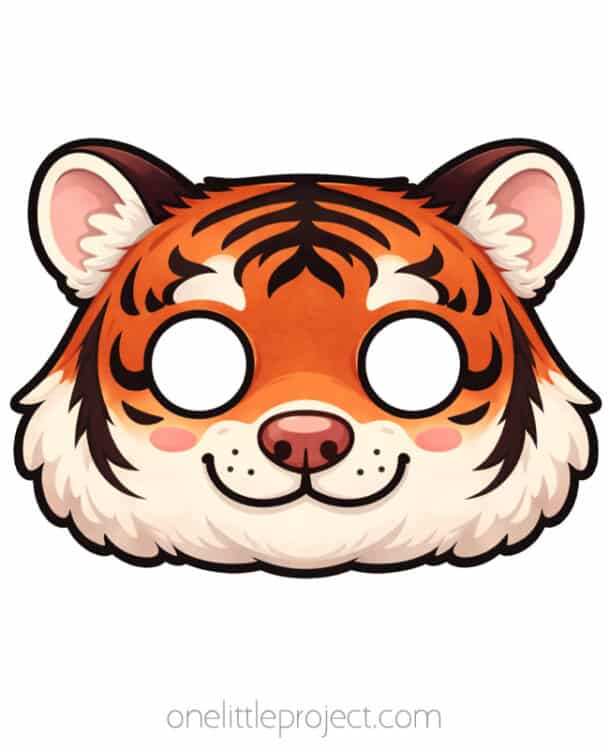 Free Printable Tiger Mask - Free Tiger Face Masks to Print