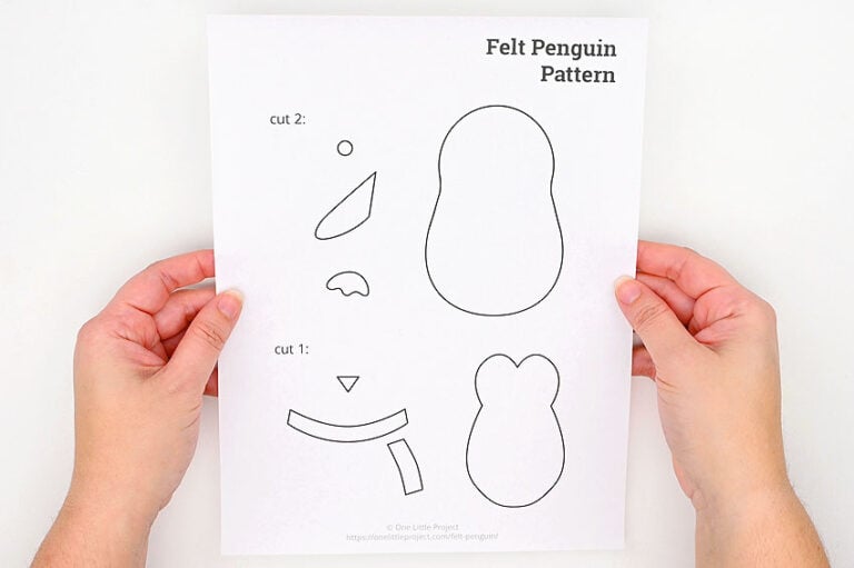 Felt Penguin Pattern - Cute Penguin Craft