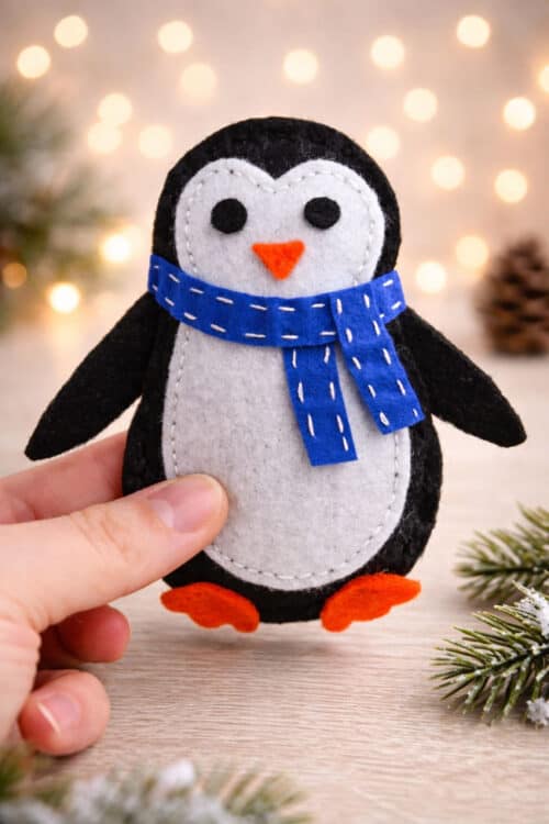 Felt Penguin Pattern - Cute Penguin Craft