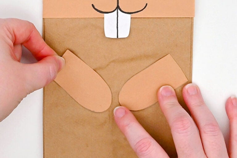 Groundhog Paper Bag Puppet - Cute & Easy Groundhog Day Craft