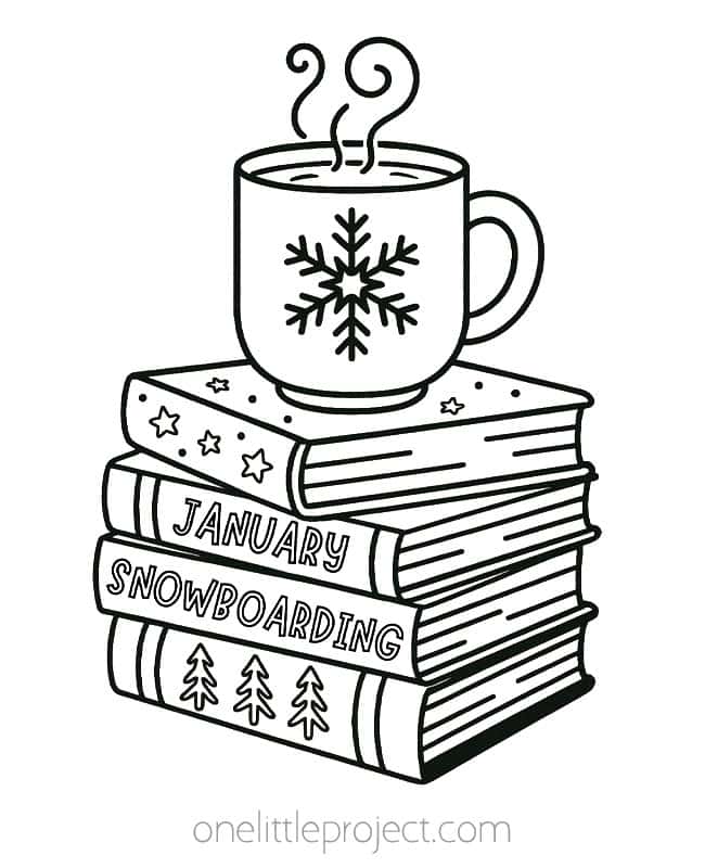 January Coloring Pages - Cute & Printable Winter Color Sheets