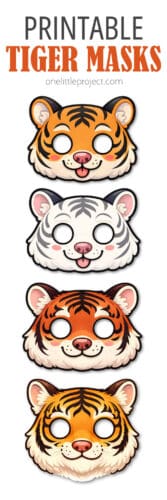 Free Printable Tiger Mask - Free Tiger Face Masks to Print