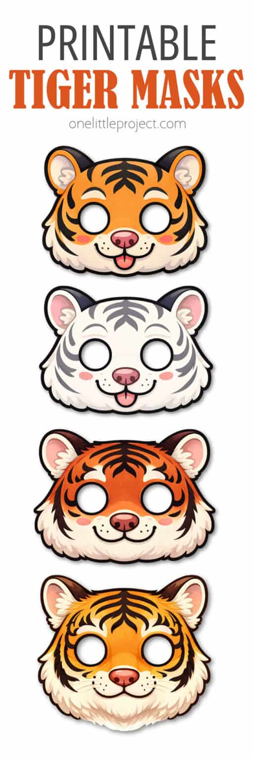 Free Printable Tiger Mask - Free Tiger Face Masks to Print