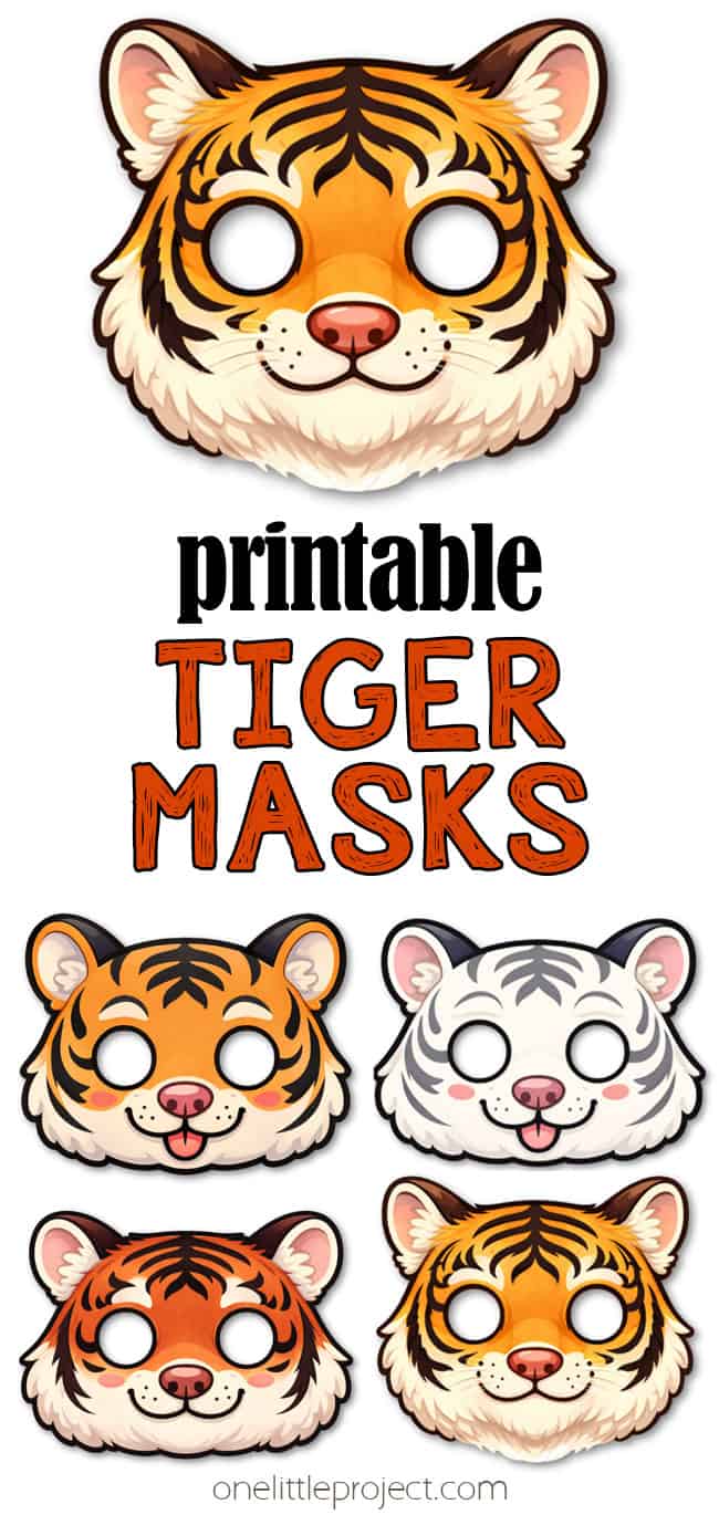 Free Printable Tiger Mask - Free Tiger Face Masks to Print