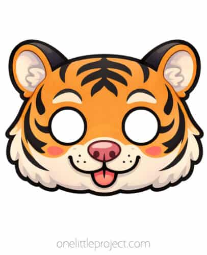 Free Printable Tiger Mask - Free Tiger Face Masks to Print