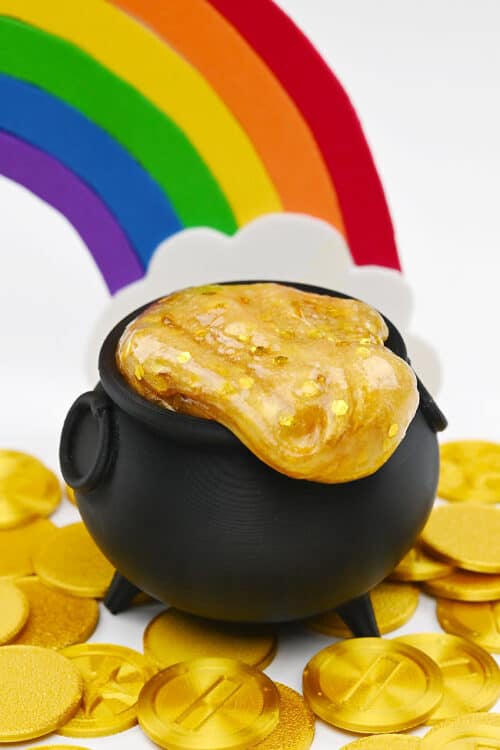 How to Make Pot of Gold Slime - Fun St. Patrick's Day Activity