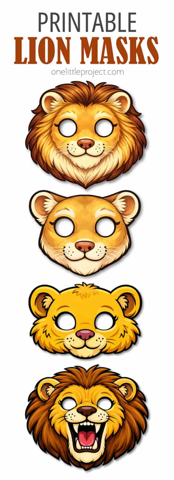 Lion Mask - Free Printable Lion Craft for Kids