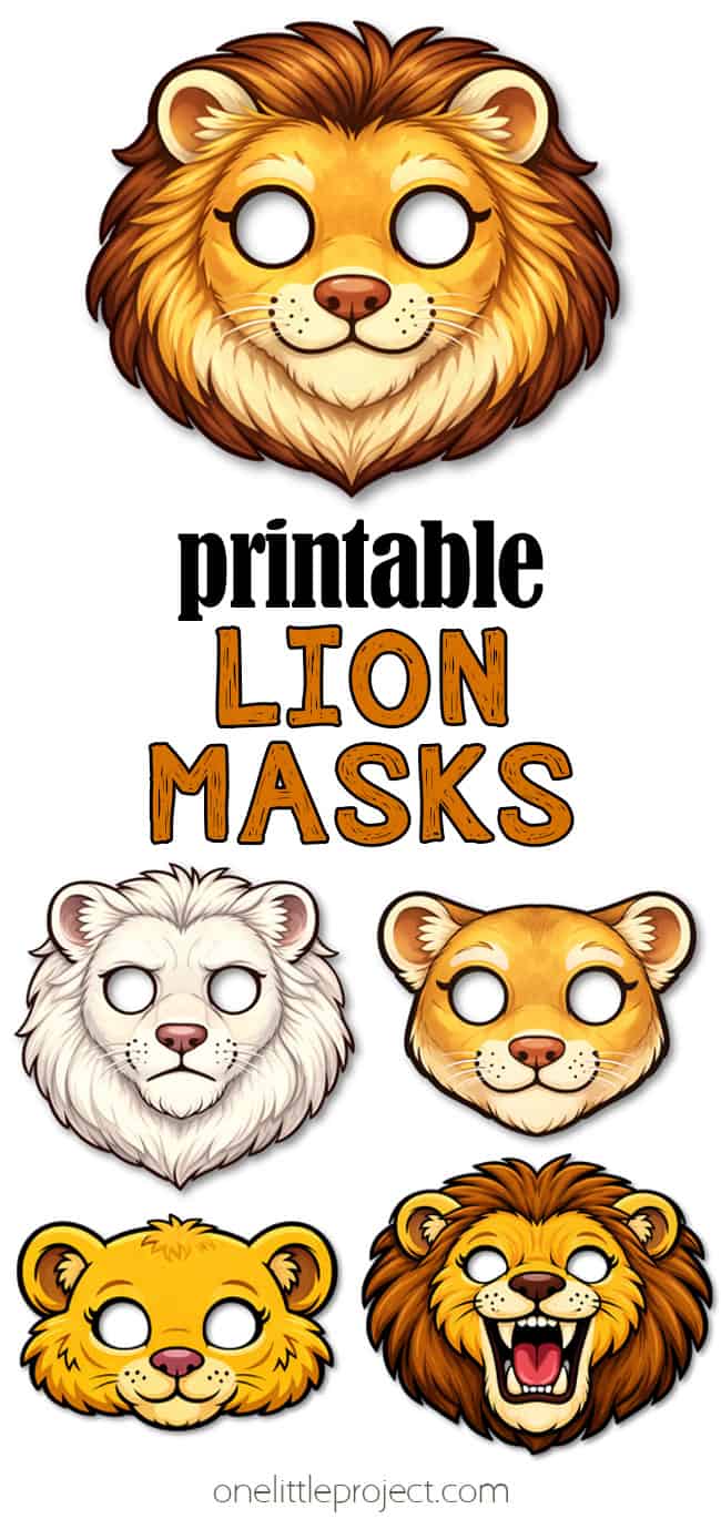 Lion Mask - Free Printable Lion Craft for Kids
