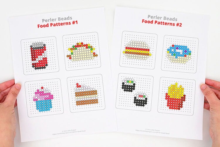 Perler Bead Food - Cute & Easy Food Perler Designs