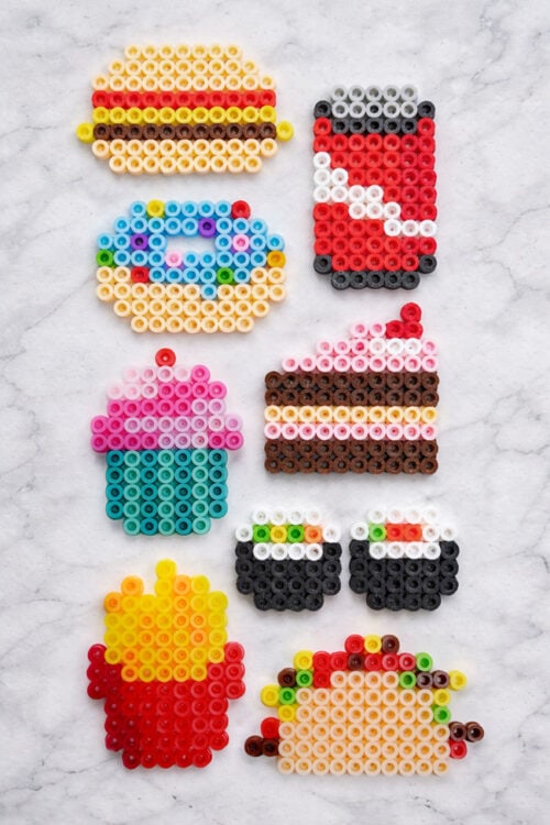 Perler Bead Food - Cute & Easy Food Perler Designs