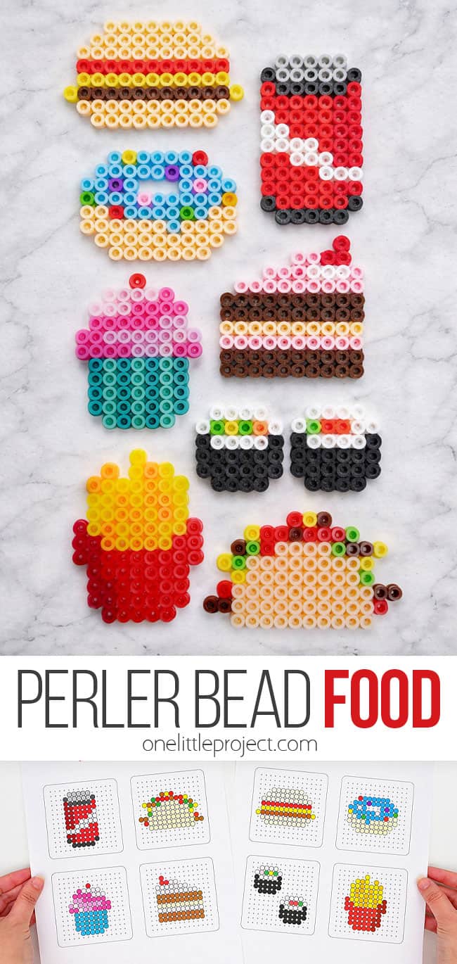 Perler Bead Food - Cute & Easy Food Perler Designs