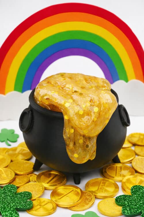How to Make Pot of Gold Slime - Fun St. Patrick's Day Activity