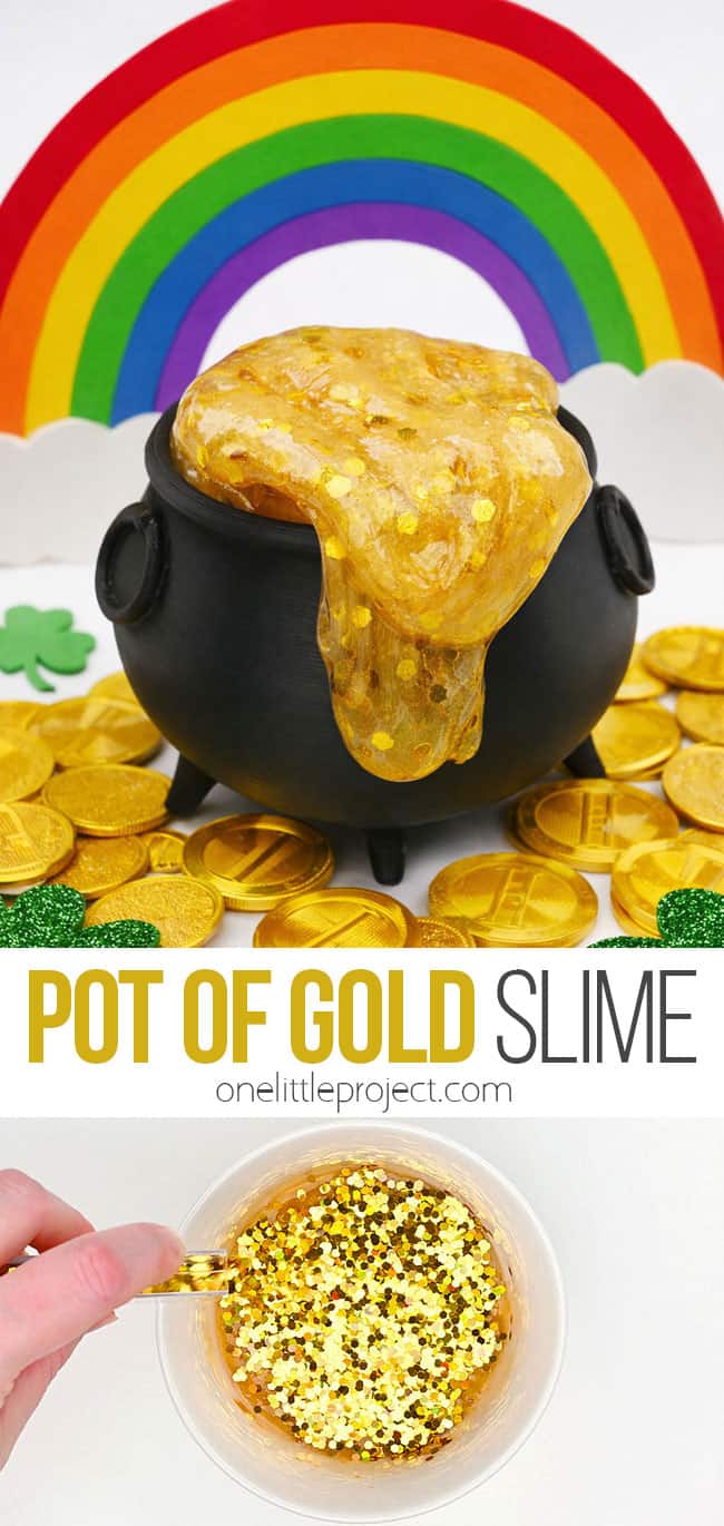 How to Make Pot of Gold Slime - Fun St. Patrick's Day Activity