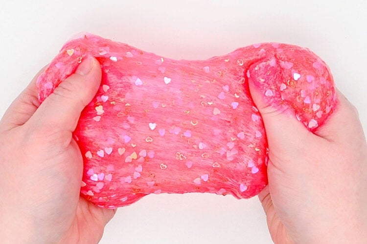 How to Make Valentine's Day Slime - Easy Heart Slime Recipe