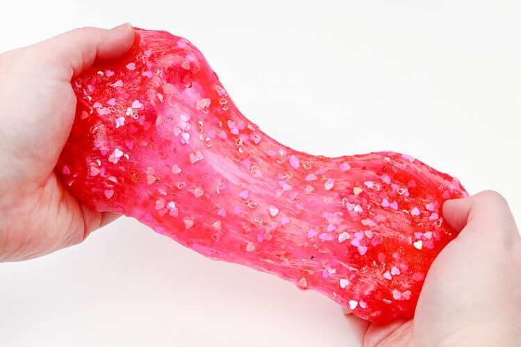 How to Make Valentine's Day Slime - Easy Heart Slime Recipe