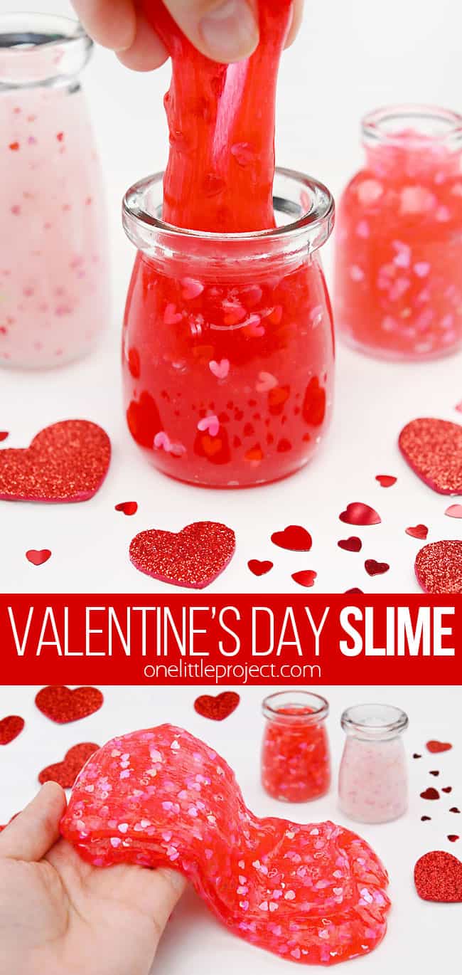 How to Make Valentine's Day Slime - Easy Heart Slime Recipe