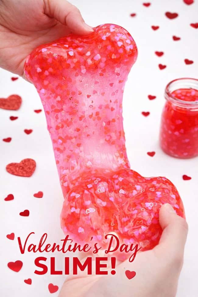 How to Make Valentine's Day Slime - Easy Heart Slime Recipe