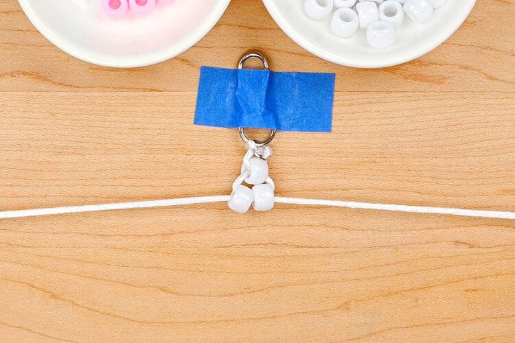 Pony Bead Bunny Pattern - Easy Pony Bead Easter Craft