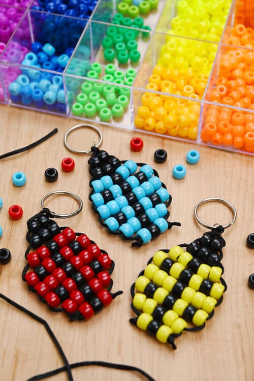 Pony Bead Ladybug - Easy Beaded Ladybug Pattern