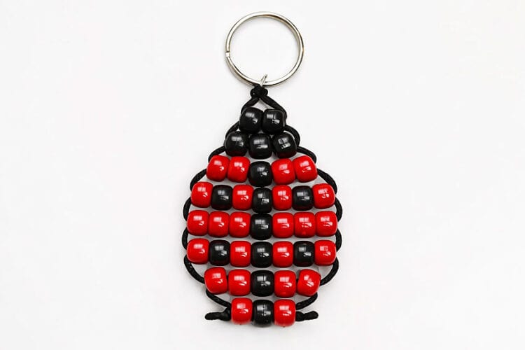 Pony Bead Ladybug - Easy Beaded Ladybug Pattern