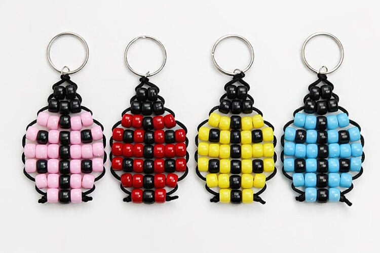 Pony Bead Ladybug - Easy Beaded Ladybug Pattern