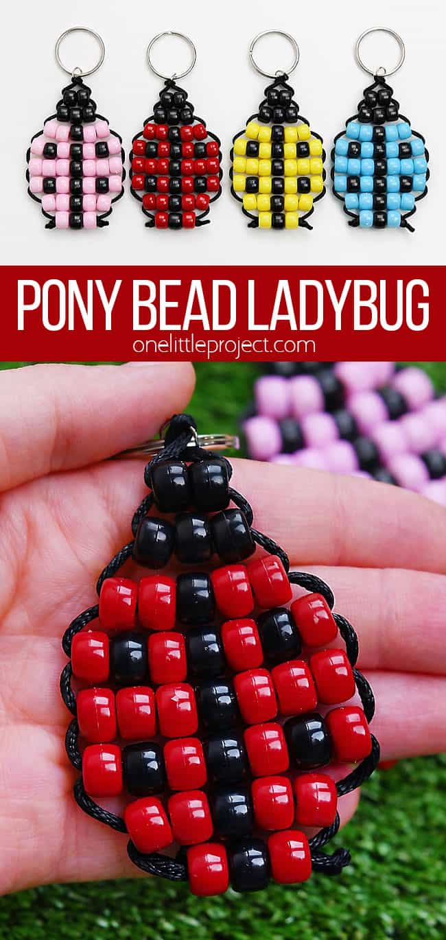 Pony Bead Ladybug - Easy Beaded Ladybug Pattern