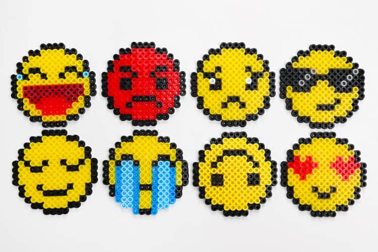 Emoji Perler Beads - Cute Perler Bead Emojis Patterns