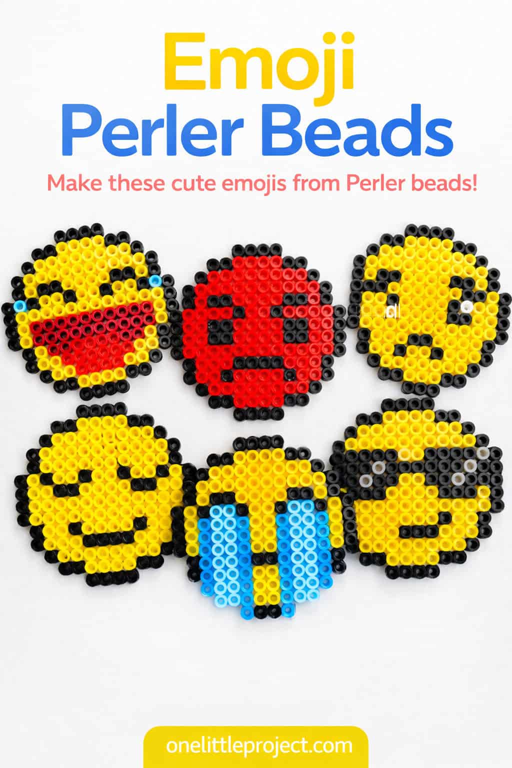 Emoji Perler Beads - Cute Perler Bead Emojis Patterns