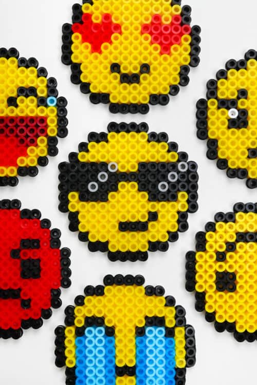 Emoji Perler Beads - Cute Perler Bead Emojis Patterns