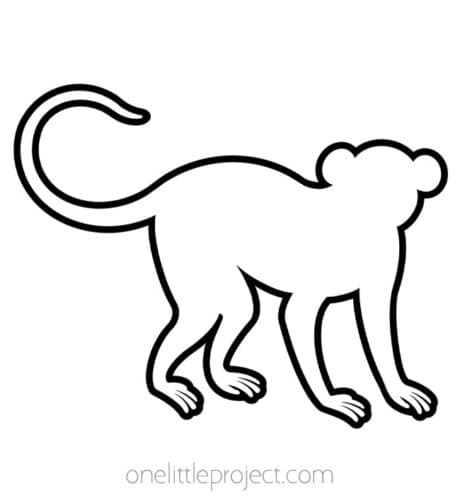 Printable Animal Outlines - Simple Animal Templates for Crafts