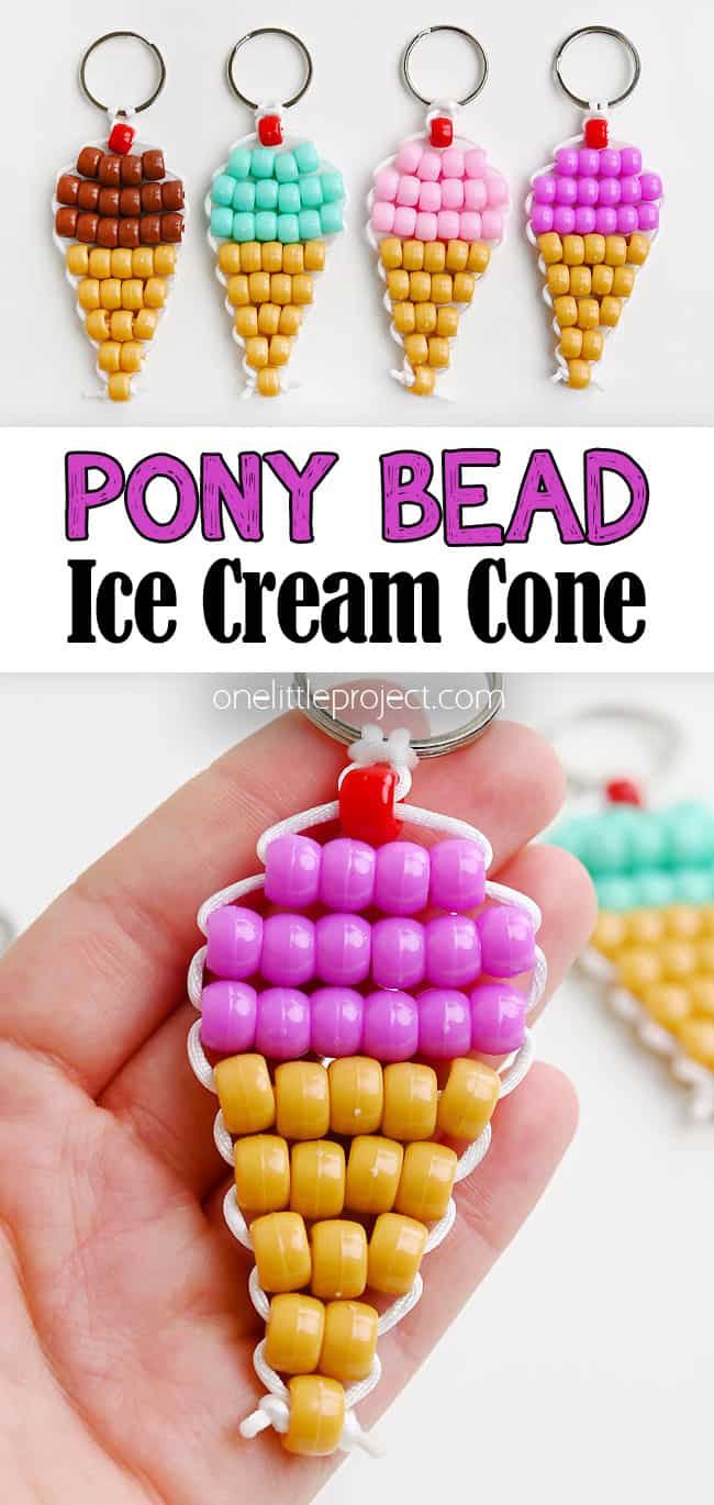 Pony Bead Ice Cream Cone – Easy Ice Cream Pony Bead Patterns